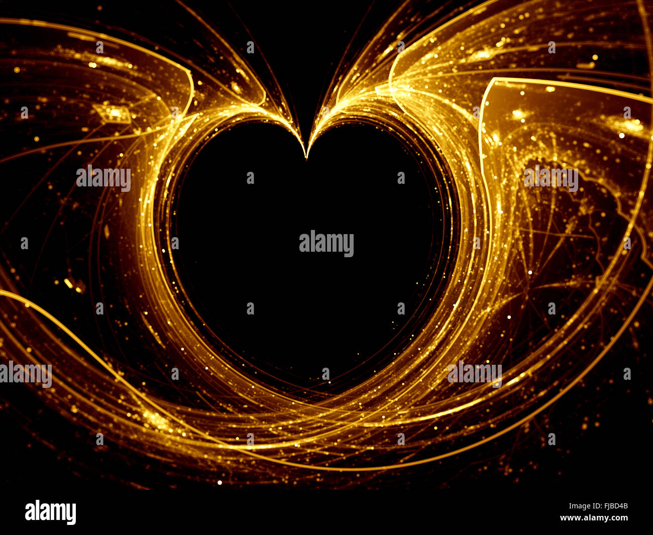 Gold glitter heart hi-res stock photography and images - Alamy