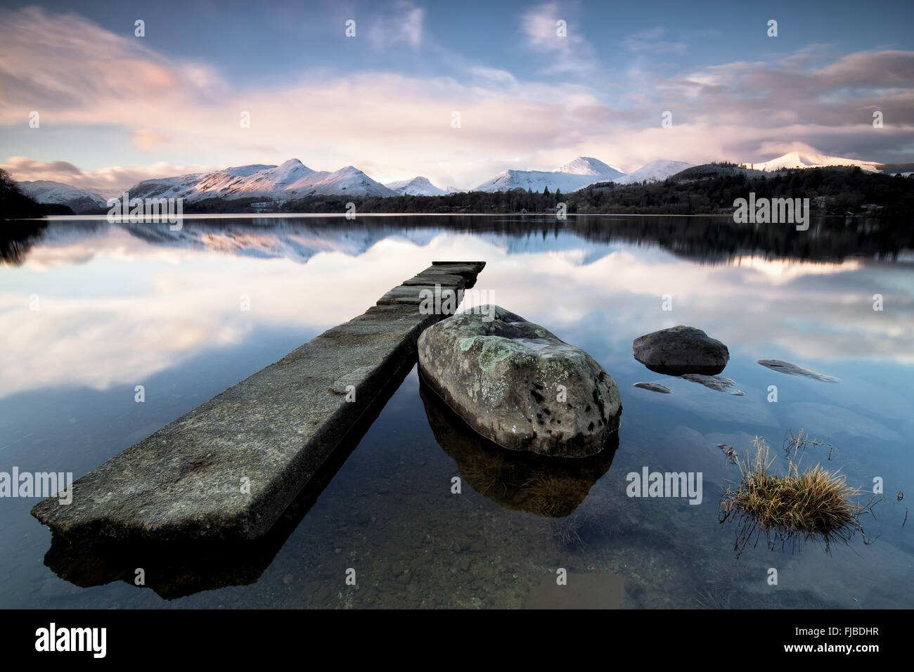 Isthmus Bay, Derwent Water Stock Photo - Alamy