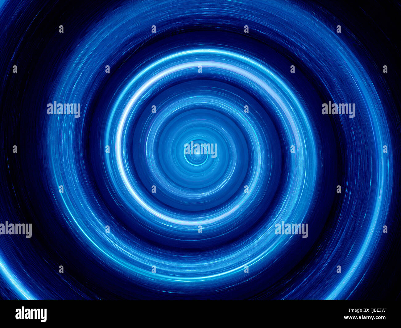 blue glowing spiral, computer generated fractal Stock Photo - Alamy