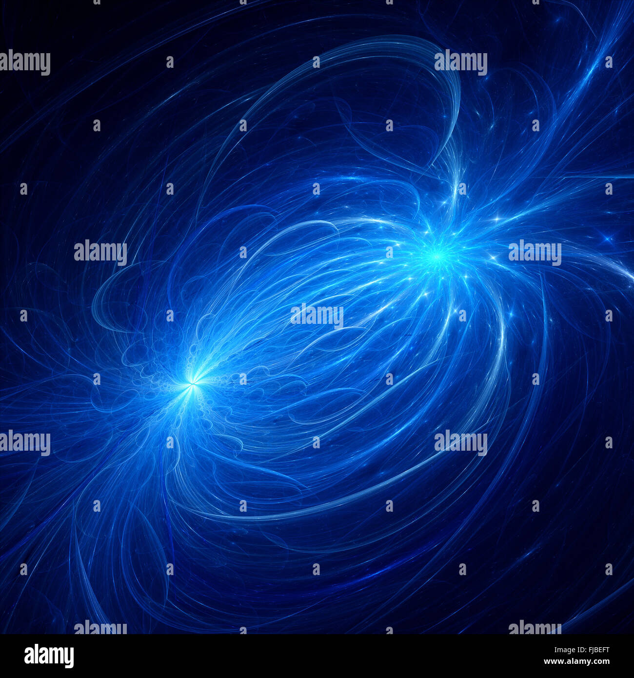 Electromagnetic plasma field, computer generated fractal background ...