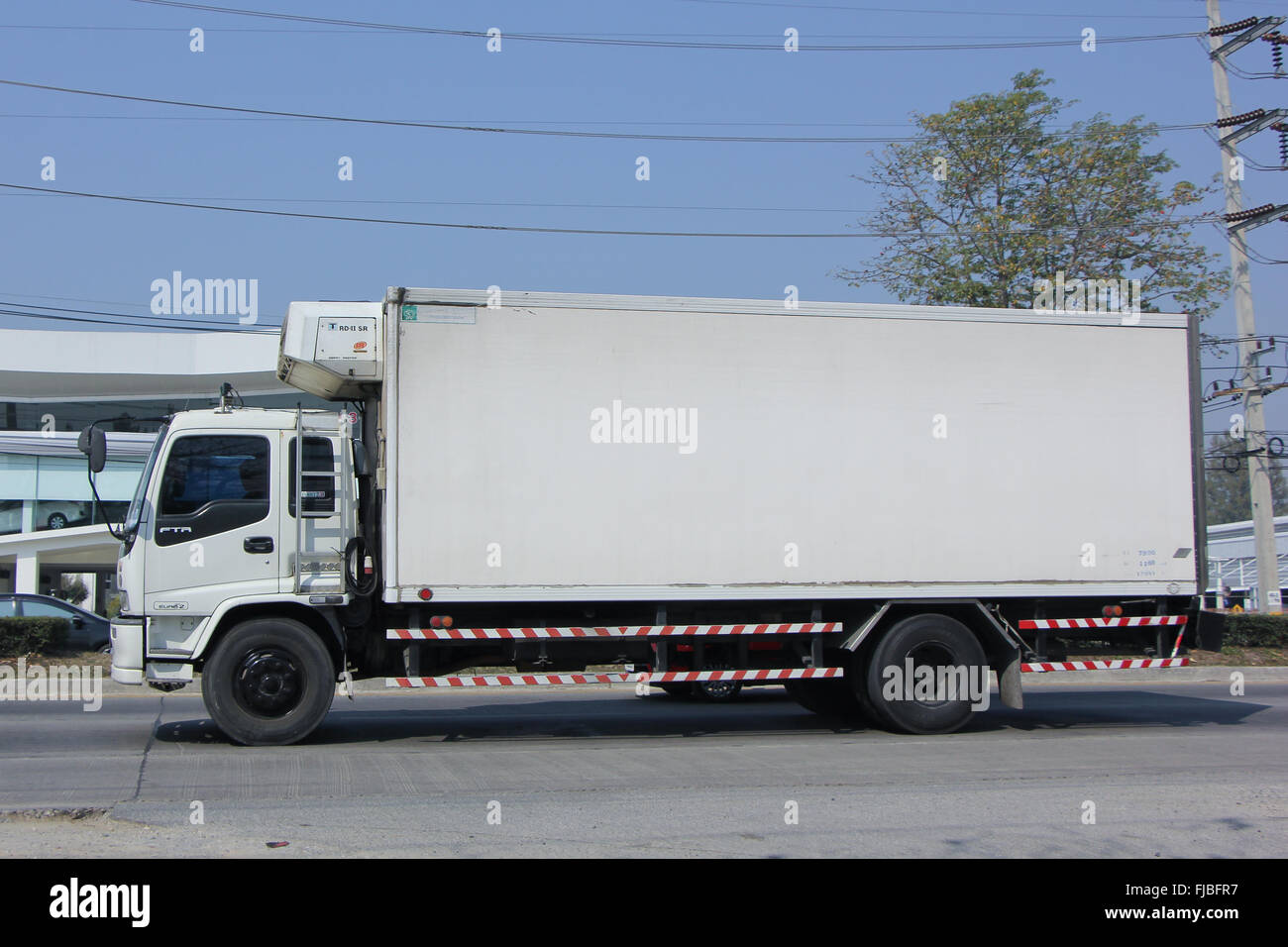 CHIANGMAI, THAILAND -FEBRUARY 9 2016: Cold Container Truck for Frozen ...