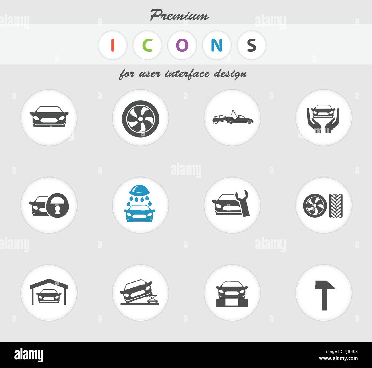 car service icons Stock Vector Image & Art - Alamy
