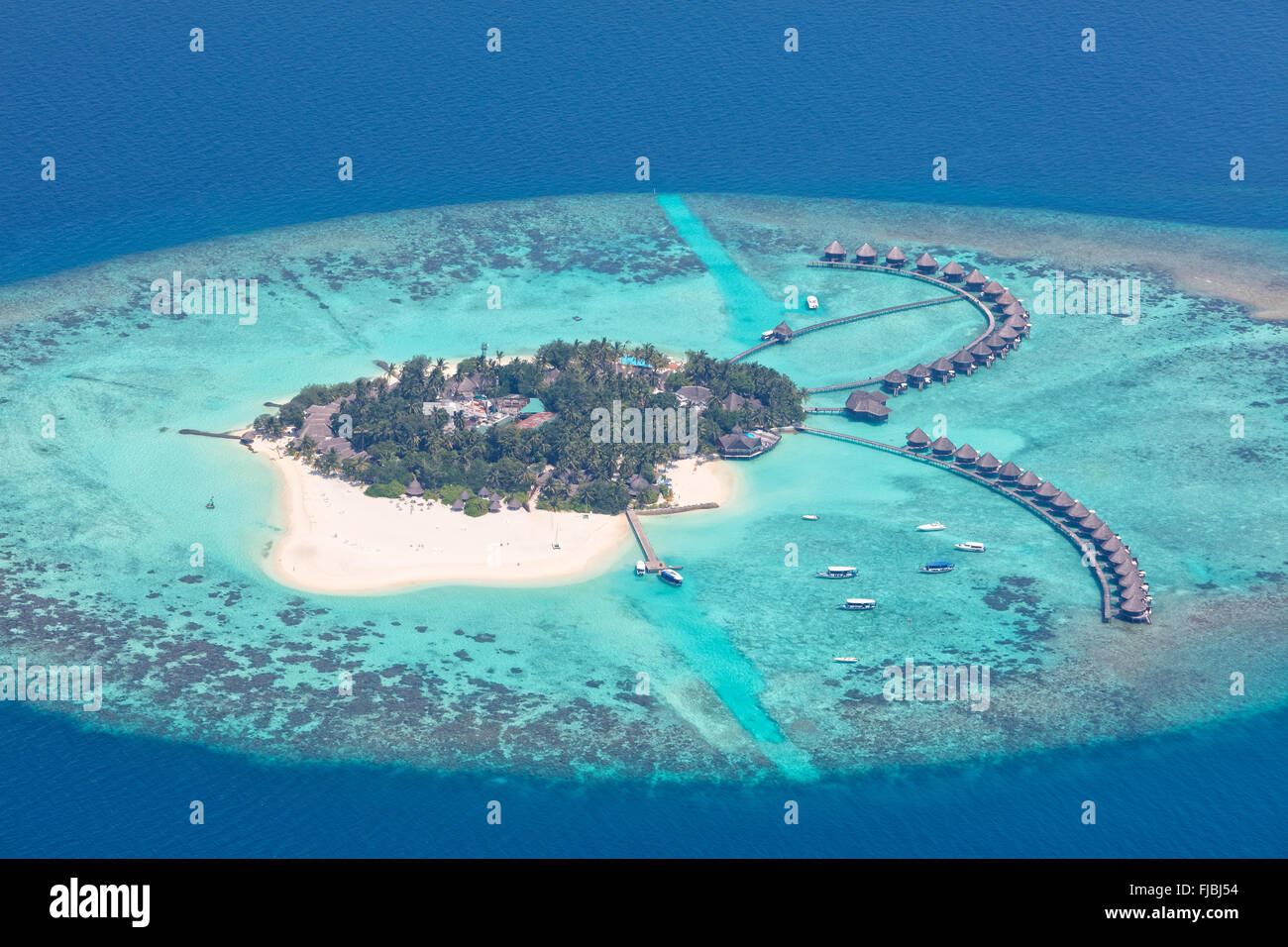 Maldives aerial view hi-res stock photography and images - Alamy