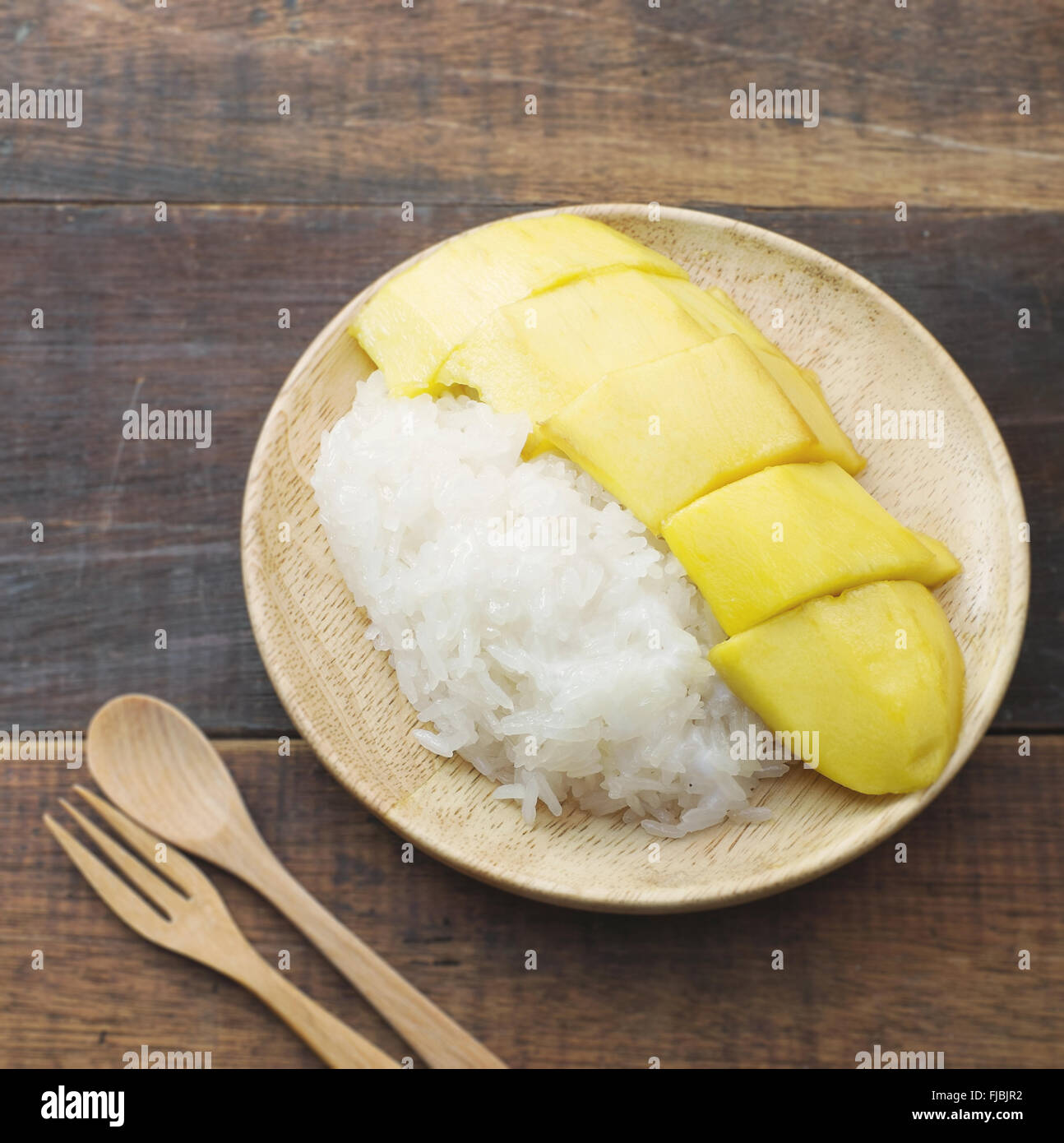 sticky rice and mango Stock Photo - Alamy