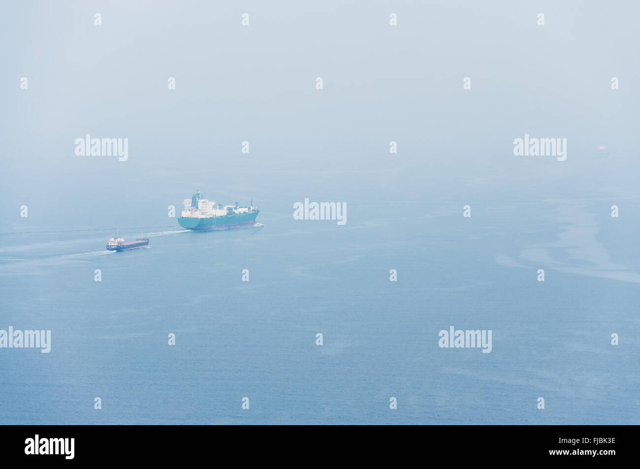 Two cargo ship Stock Photo - Alamy