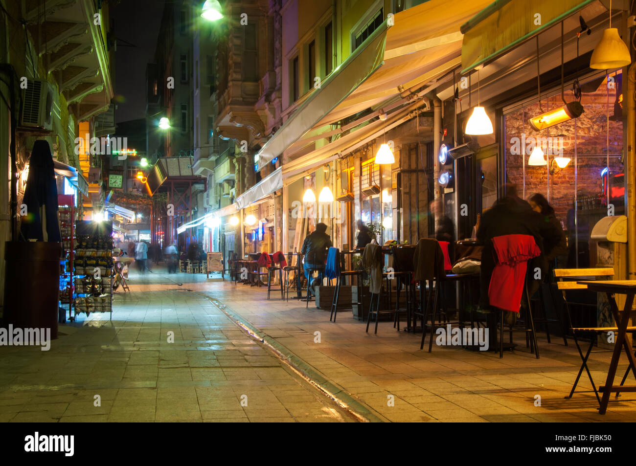 Night crowd sitting travel hi-res stock photography and images - Alamy
