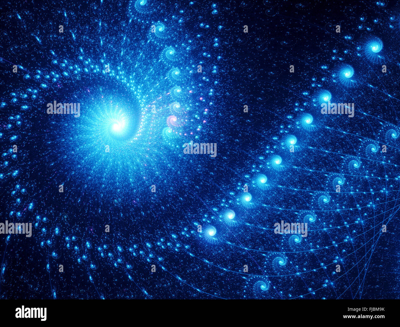 Spiral fantasy in space, computer generated abstract background Stock ...