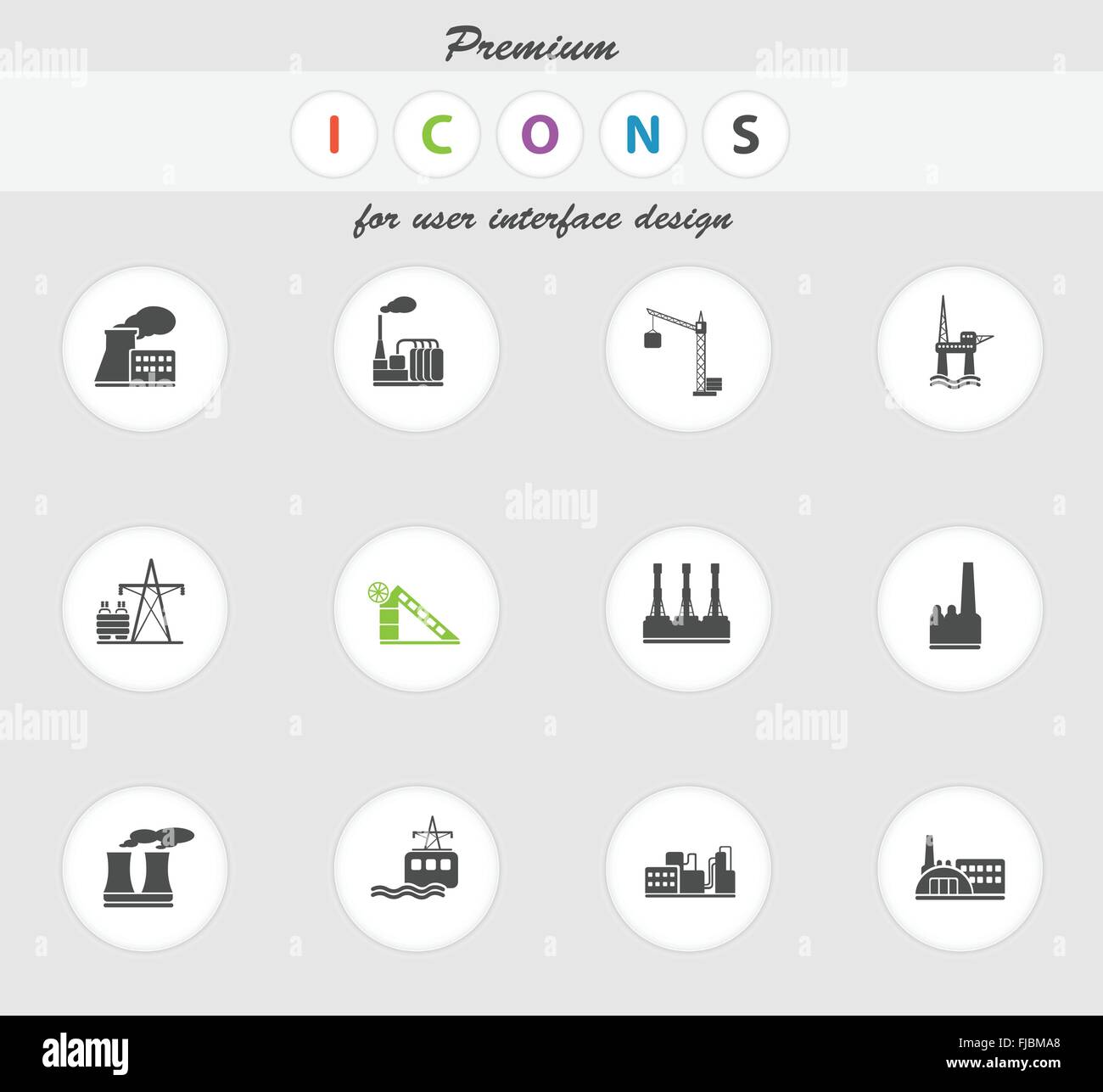 Factory and Industry Symbols Stock Vector Image & Art - Alamy