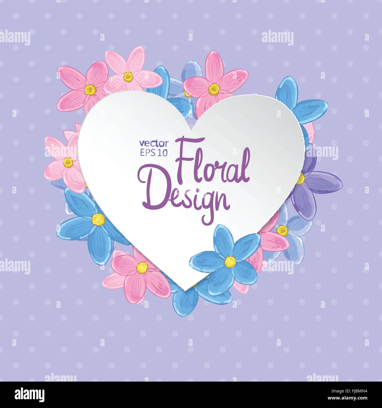 Floral vector frame. Heart shape Stock Vector Image & Art - Alamy
