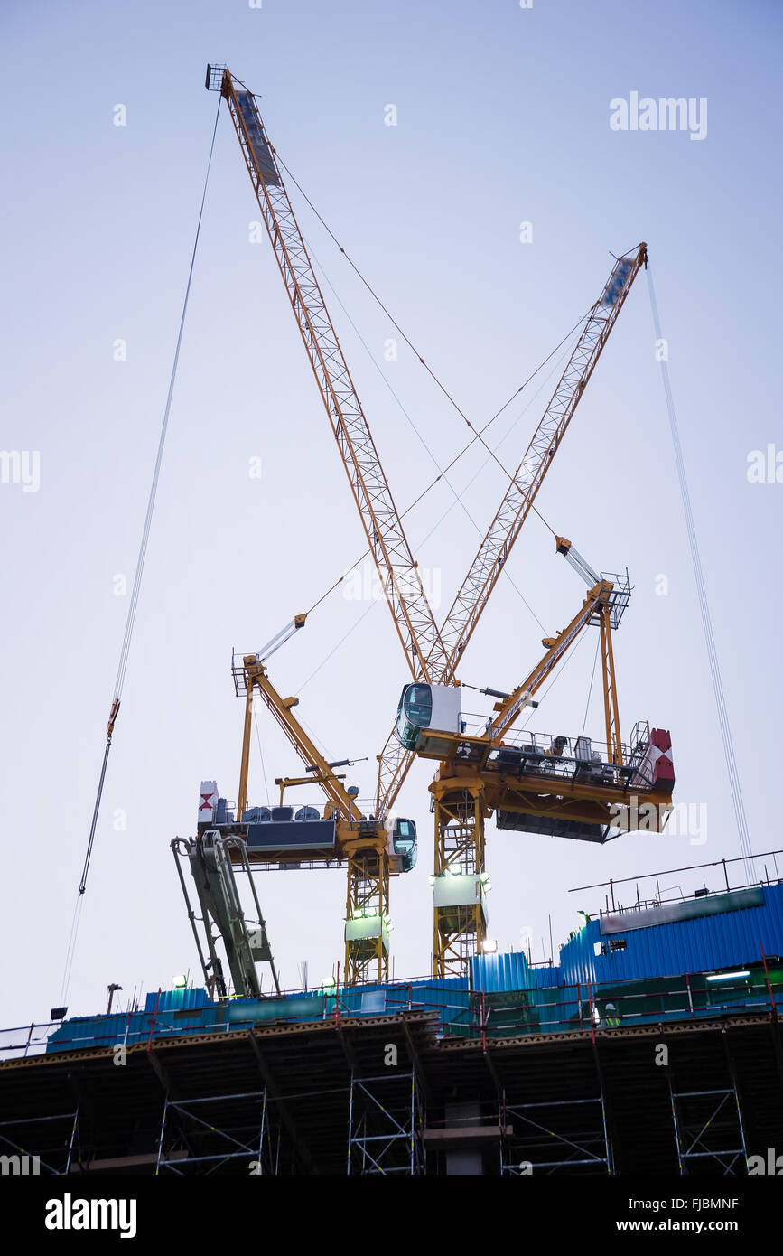 Metal tower cranes hi-res stock photography and images - Alamy