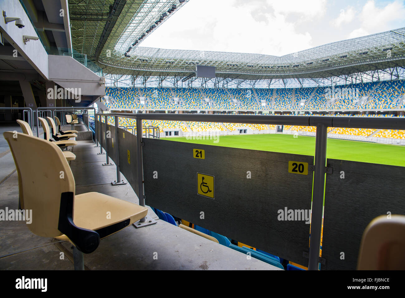 Football disabled area hi-res stock photography and images - Alamy