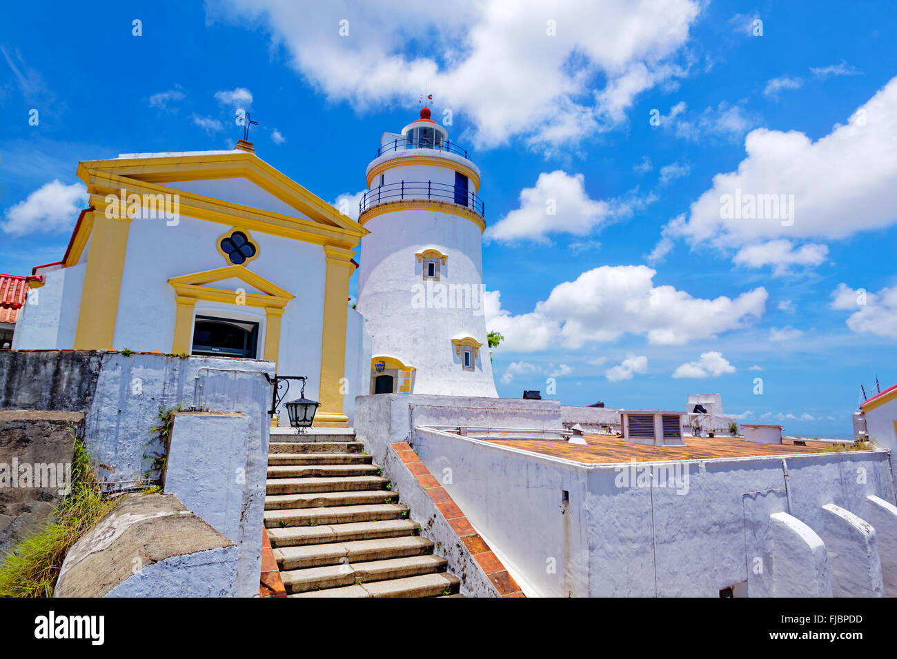 Guia Lighthouse, Fortress and Chapel in Macau. China Stock Photo - Alamy