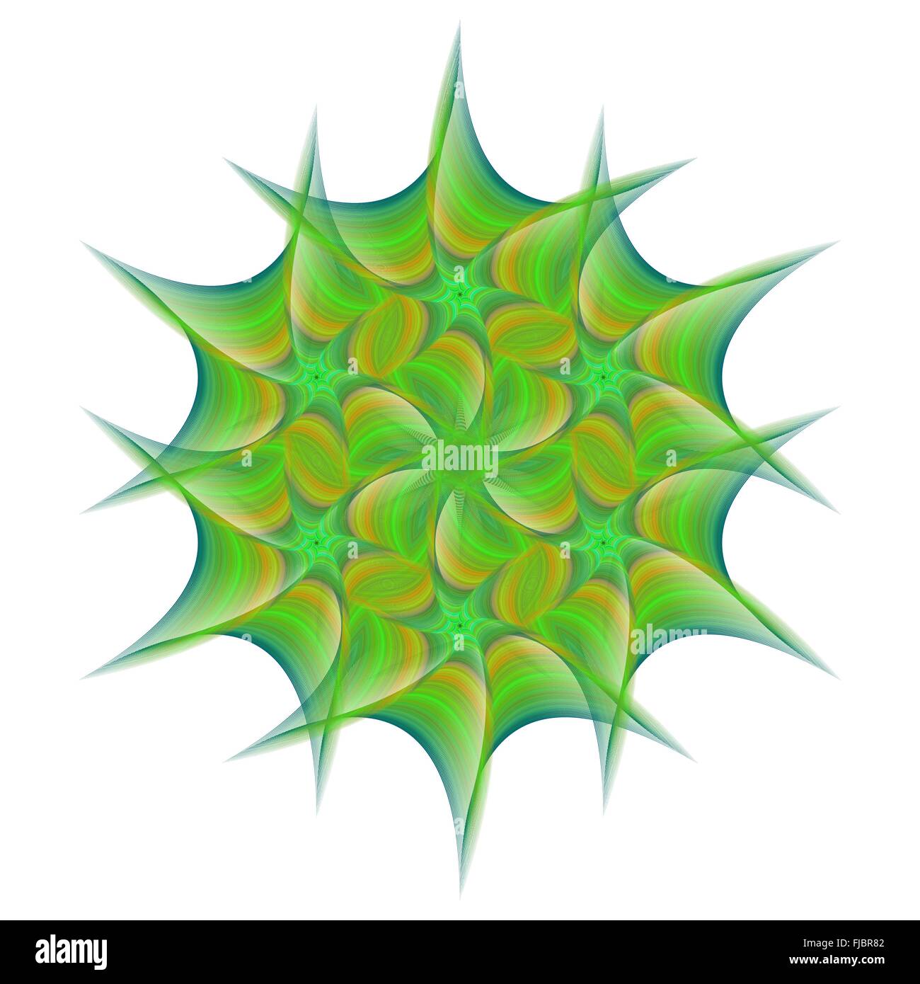 Abstract symmetrical fractal geometry Cut Out Stock Images & Pictures ...