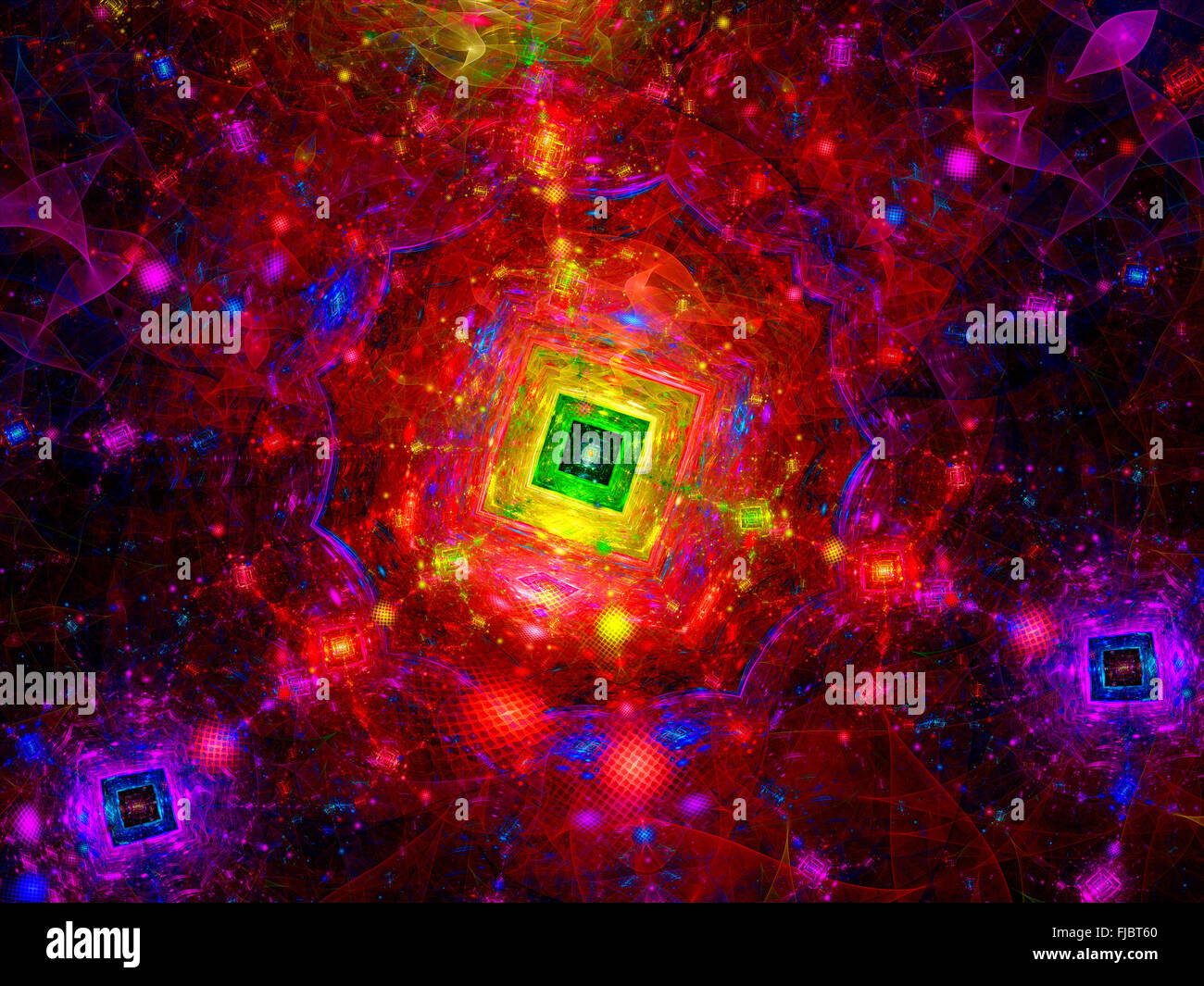 Colorful digital world, system core, abstract background, computer ...