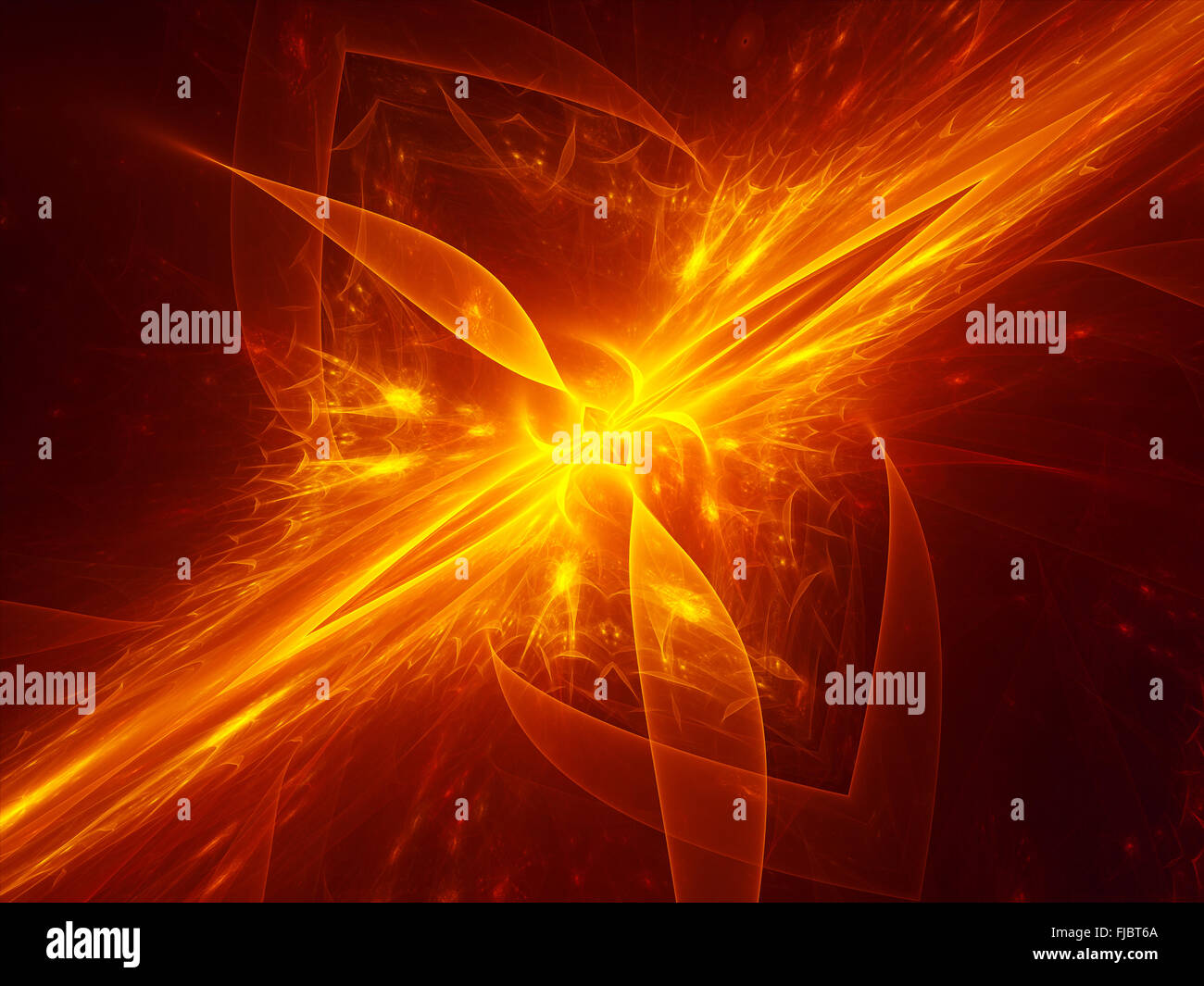 Space fire spider shape flame, computer generated abstract background ...