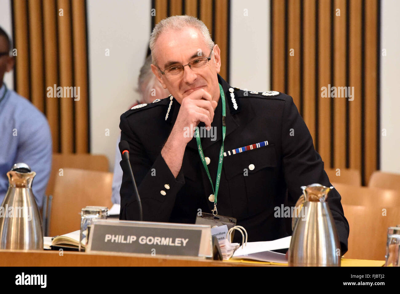 Edinburgh, Scotland, 1st March, 2016. Chief Constable of Police ...