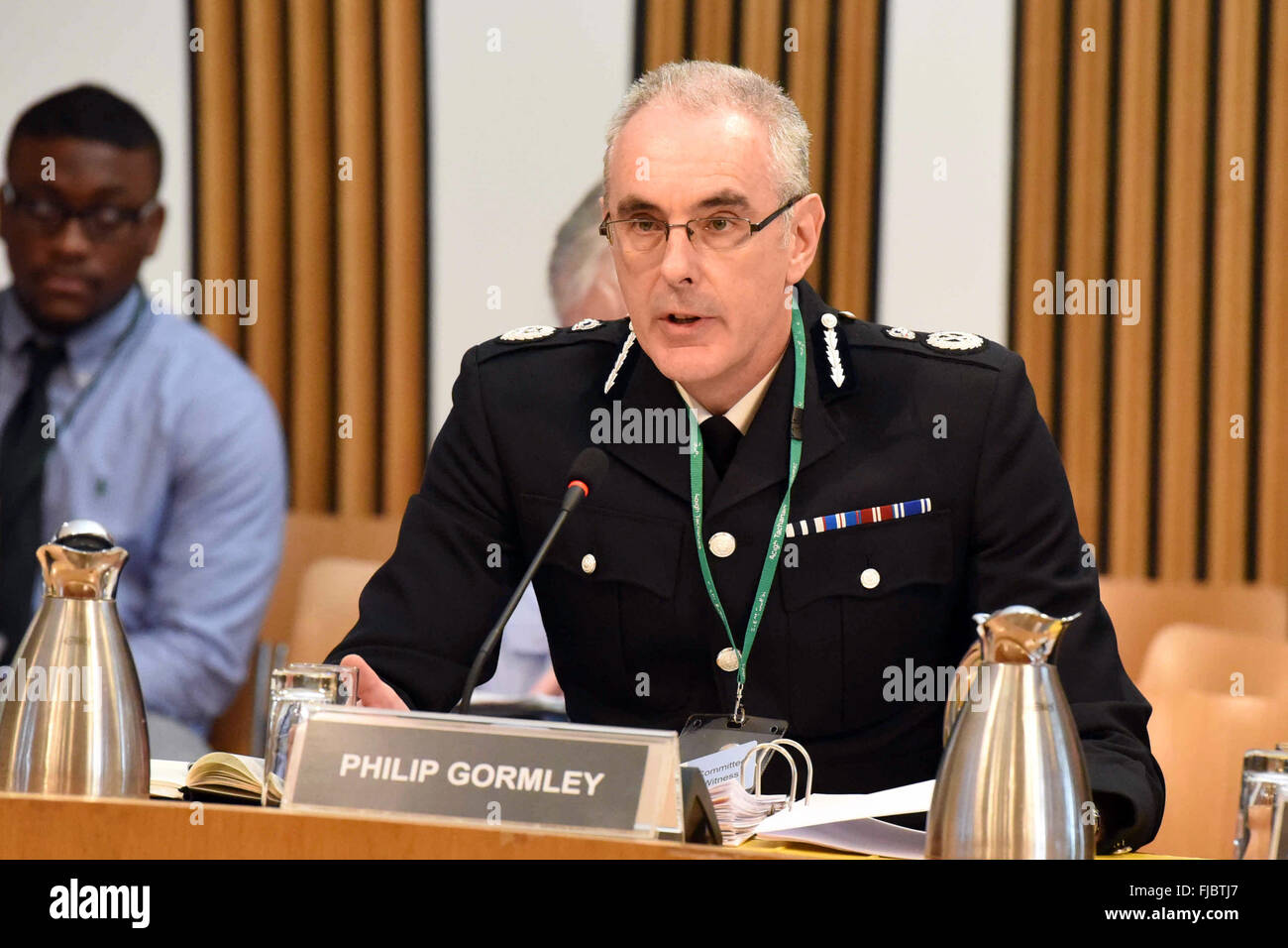 Edinburgh, Scotland, 1st March, 2016. Chief Constable of Police ...