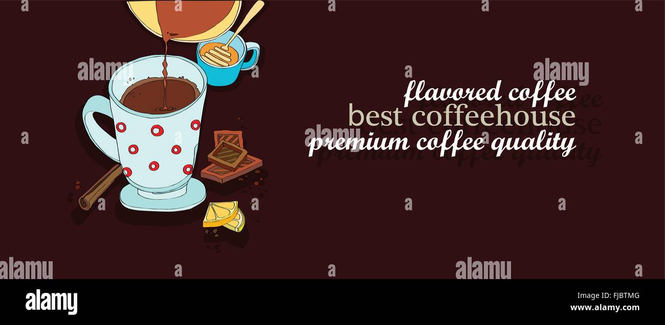 coffee cup design background Stock Vector Image & Art - Alamy