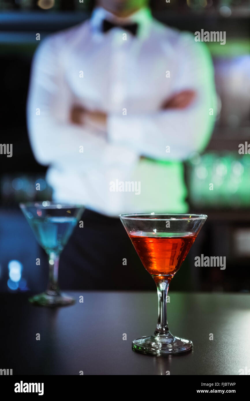 Cocktail preparation on bar counter hi-res stock photography and images ...