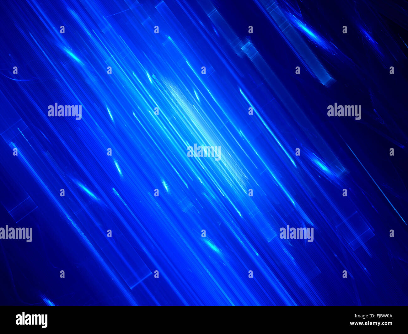 Blue glowing lines in space, technology abstract background Stock Photo ...