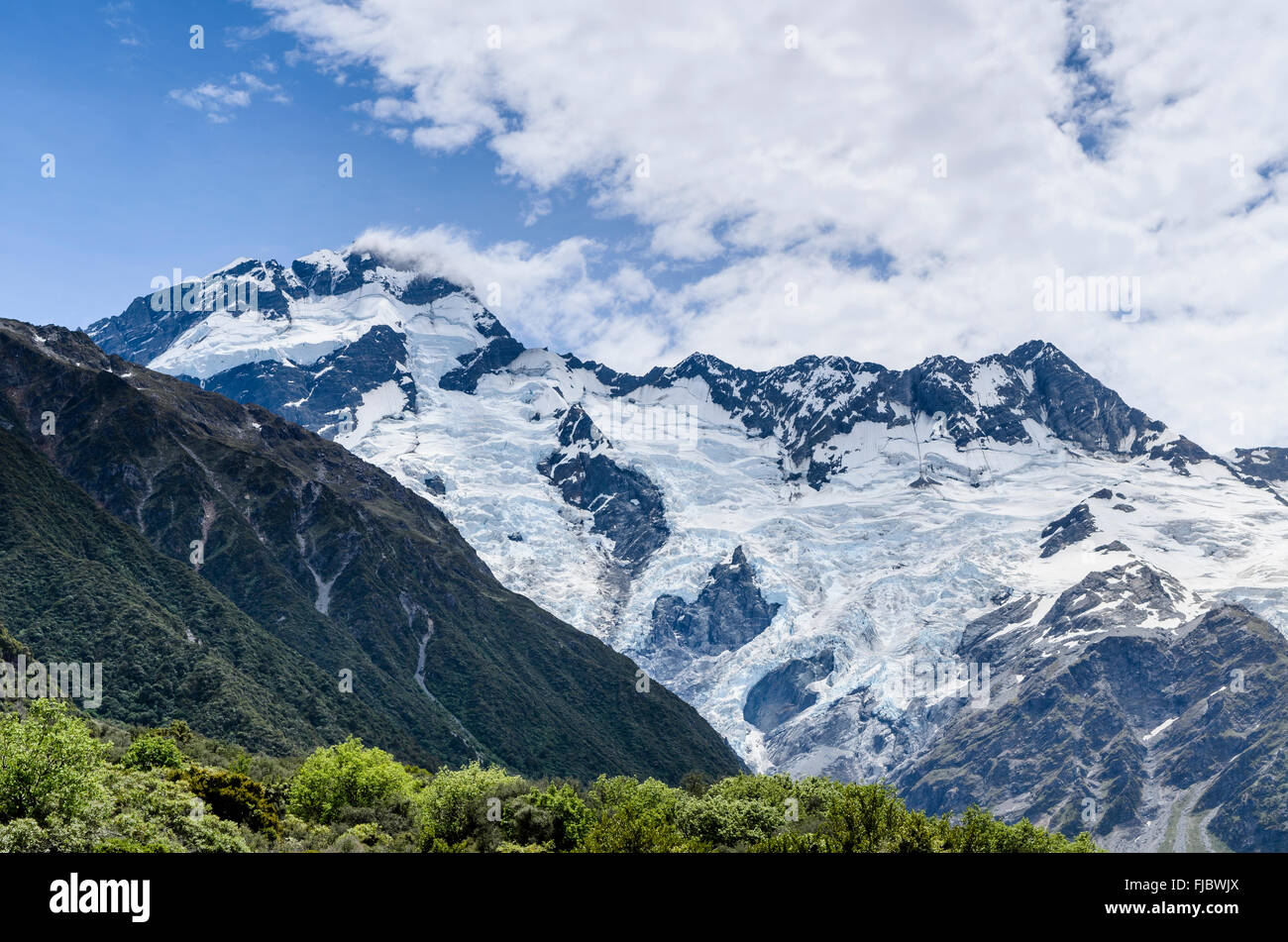Mount Sefton, Tasman River Valley, Mount Cook National Park, South ...