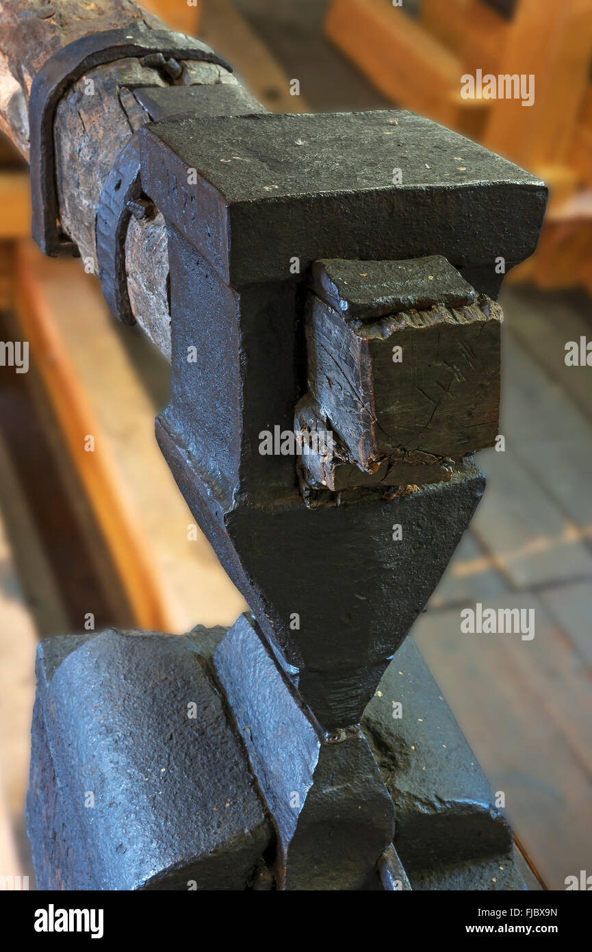 Old blacksmith's hammer of 1875, Industrial Museum, Lauf, Middle ...