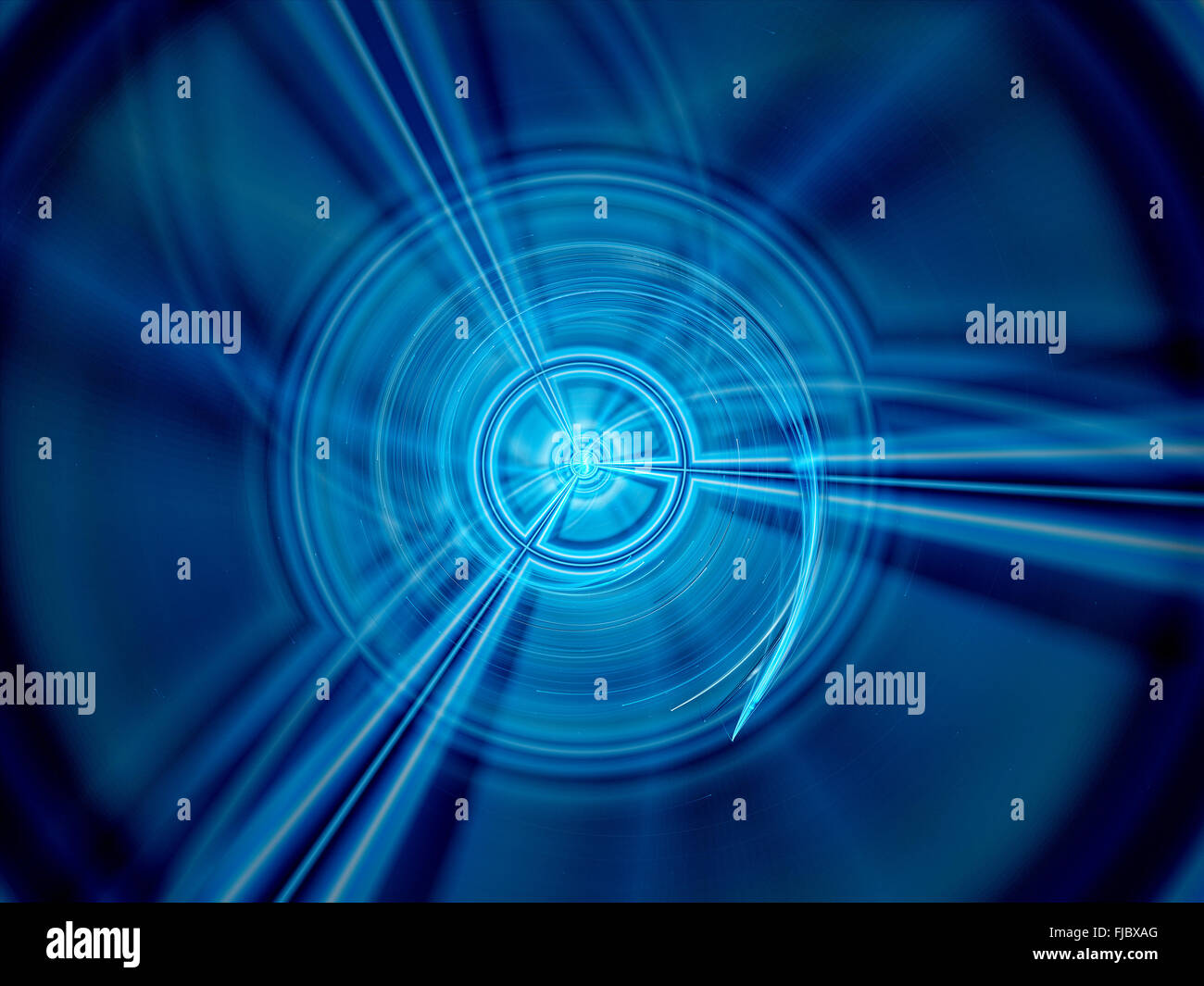 Glowing time machine, computer generated abstract background Stock ...
