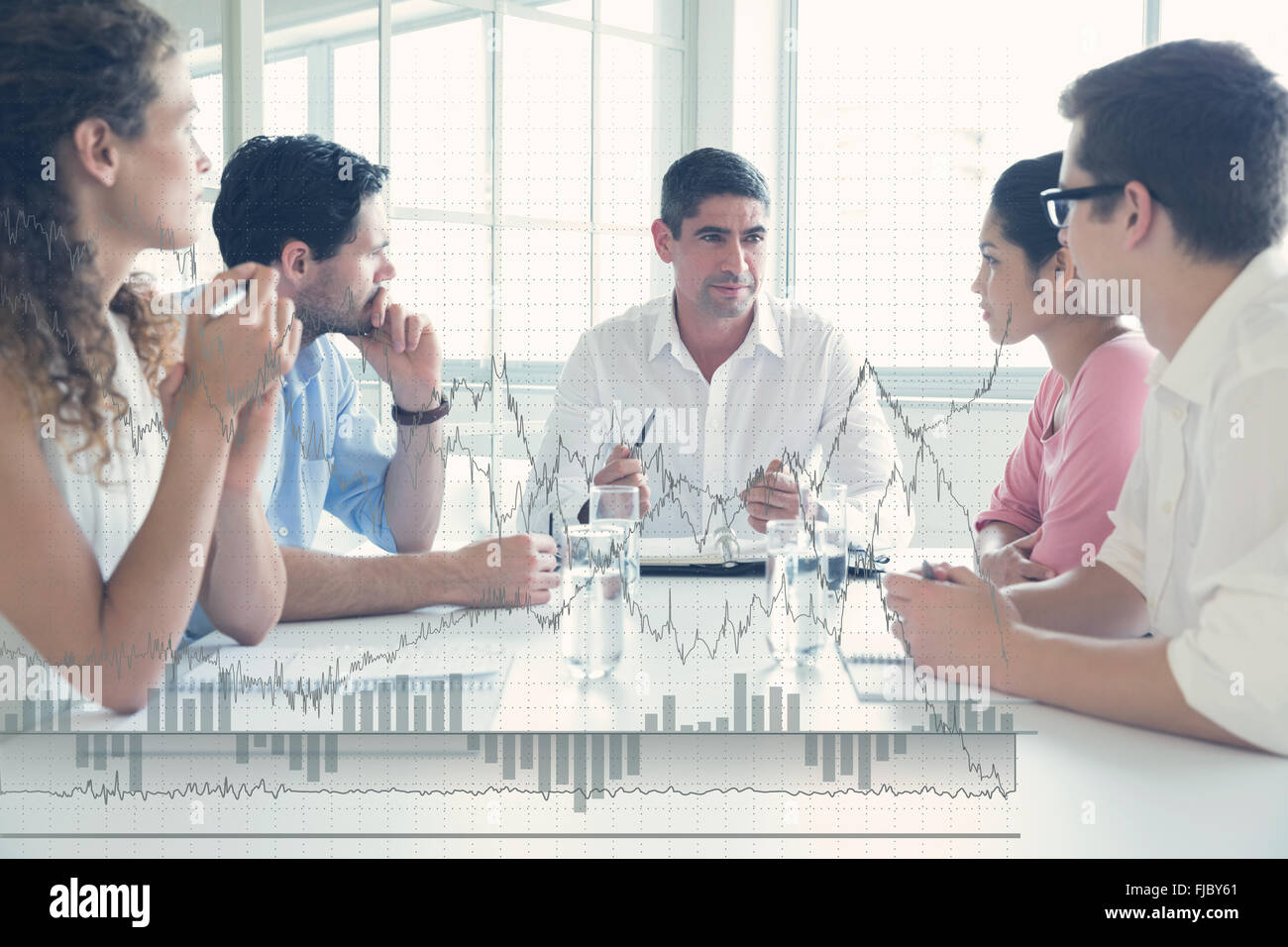 Composite image of graph Stock Photo - Alamy