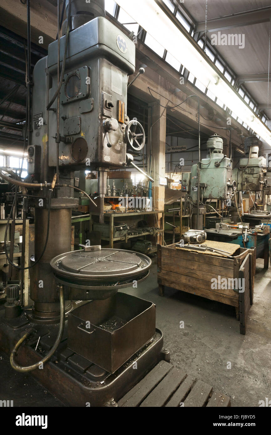 Turning shop, turnery with historic machinery, agricultural machinery ...