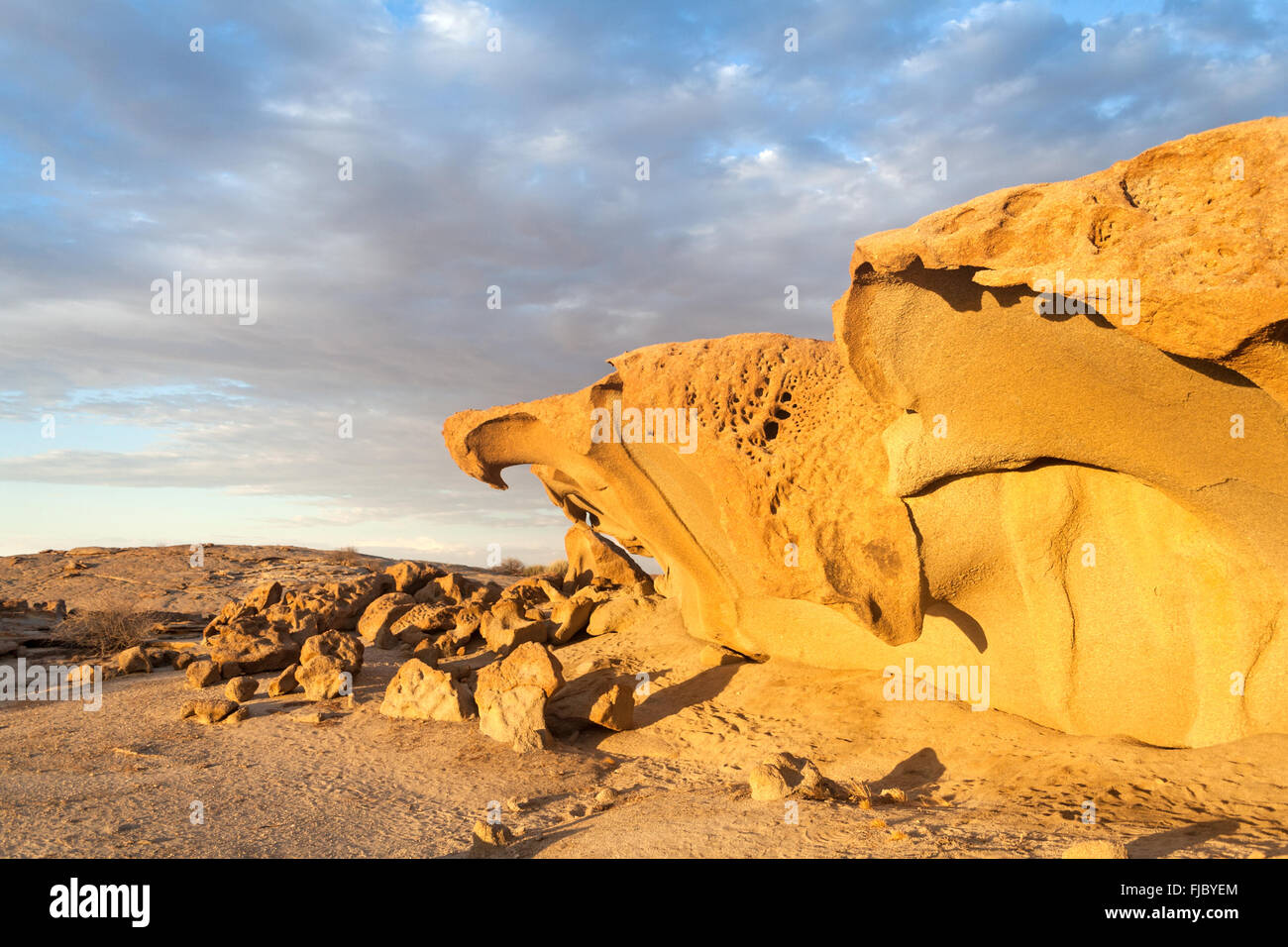 granite stone formation in the north of the Welwitschia Plains, Namibia ...