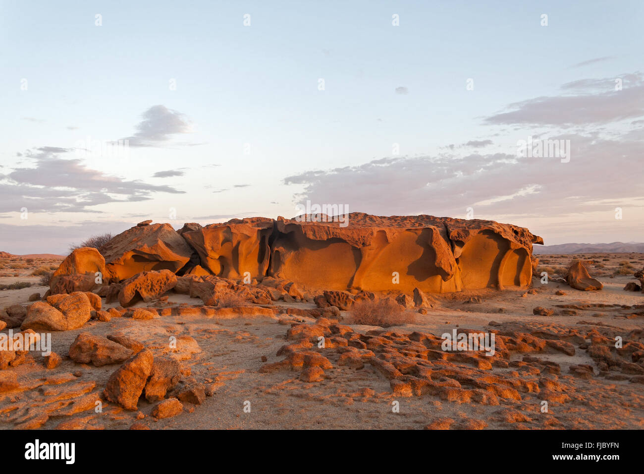 granite stone formation in the north of the Welwitschia Plains, Namibia ...