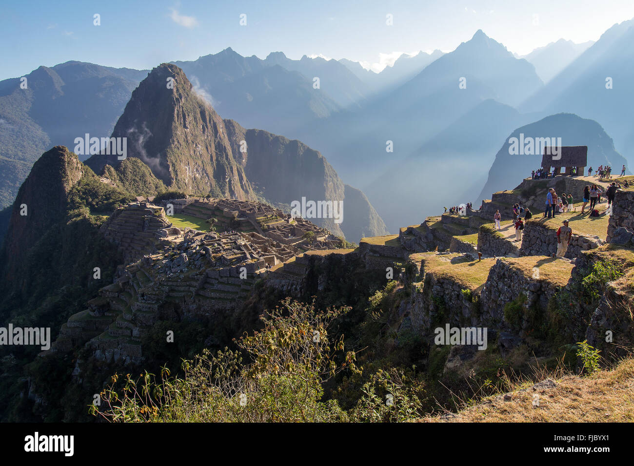 Machu picchu people hi-res stock photography and images - Alamy
