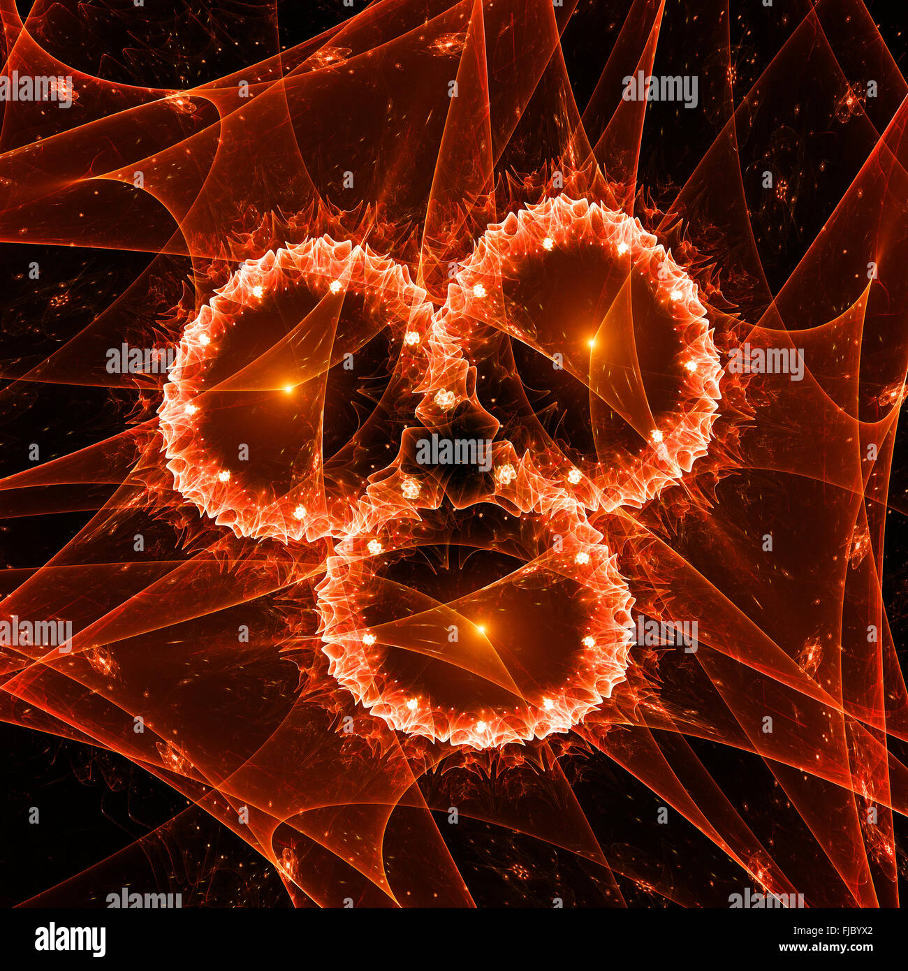 Red abstract glowing object, computer generated background Stock Photo ...