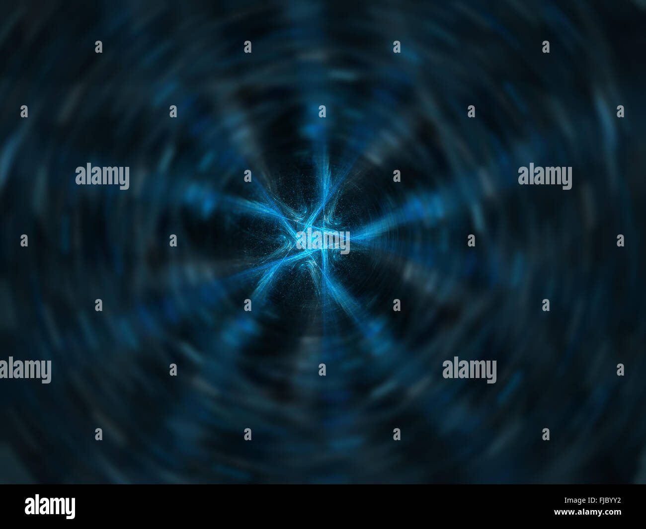 Blue rotating star, computer generated abstract background Stock Photo ...
