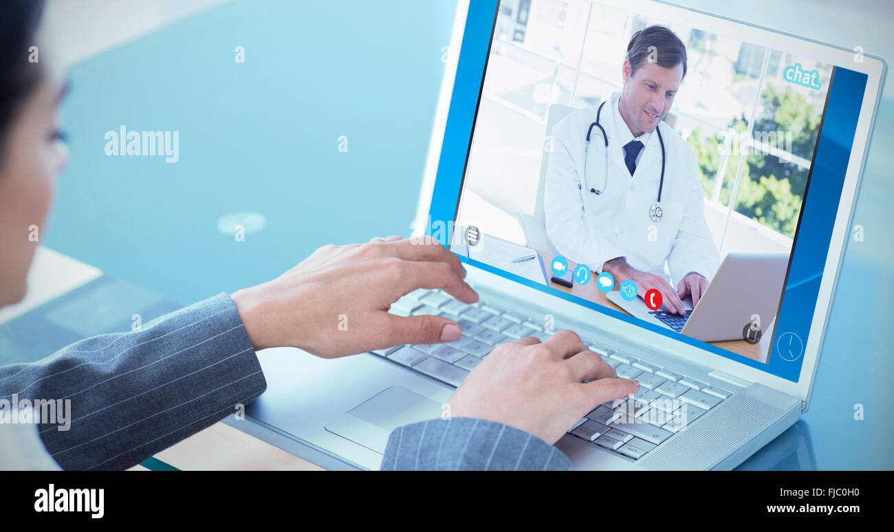 Male doctor taking notes laptop hi-res stock photography and images - Alamy