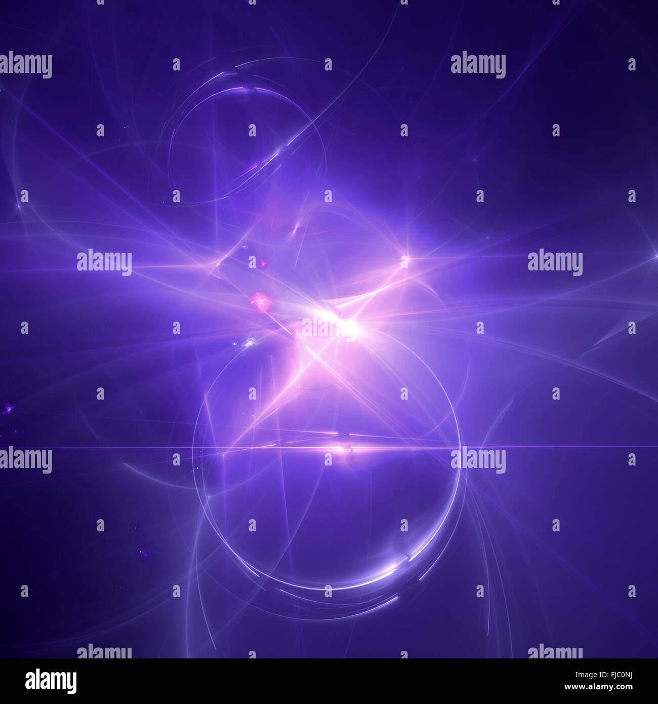 Purple abstract rays background, computer generated fractal Stock Photo ...