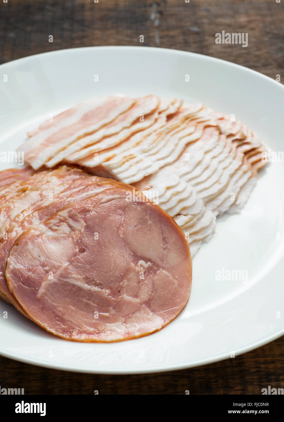 Ham with bacon hi-res stock photography and images - Alamy