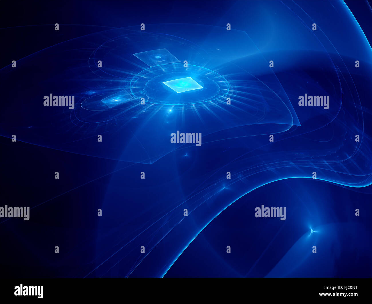 New generation of cpu, computer generated technology background Stock ...