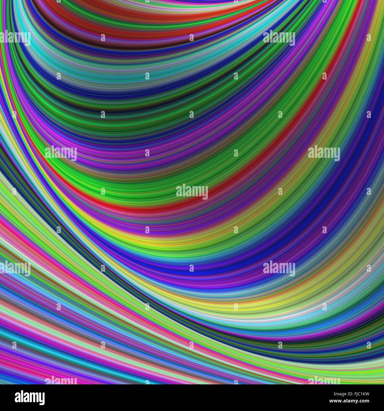 Color curves - abstract colorful fractal design Stock Vector Image ...