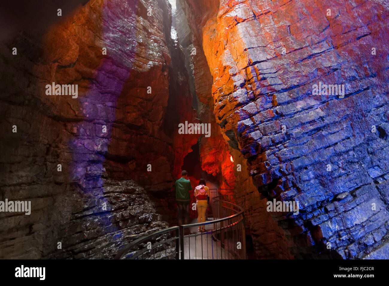 Cascata del Varone, waterfall in Canyon, Riva del Garda, Lake Garda ...