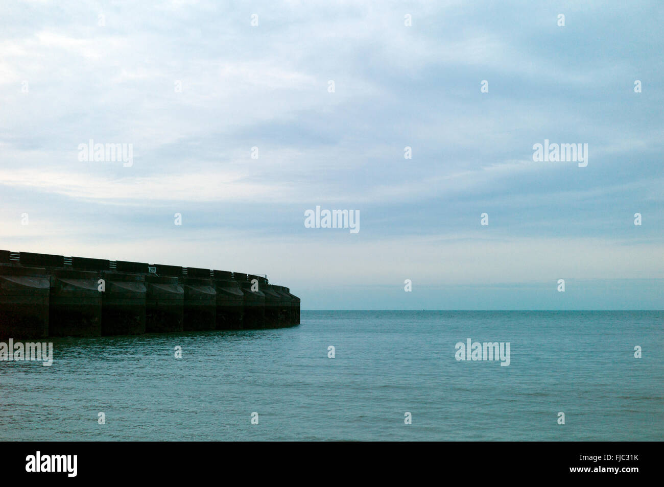 Flat calm sea view hi-res stock photography and images - Alamy