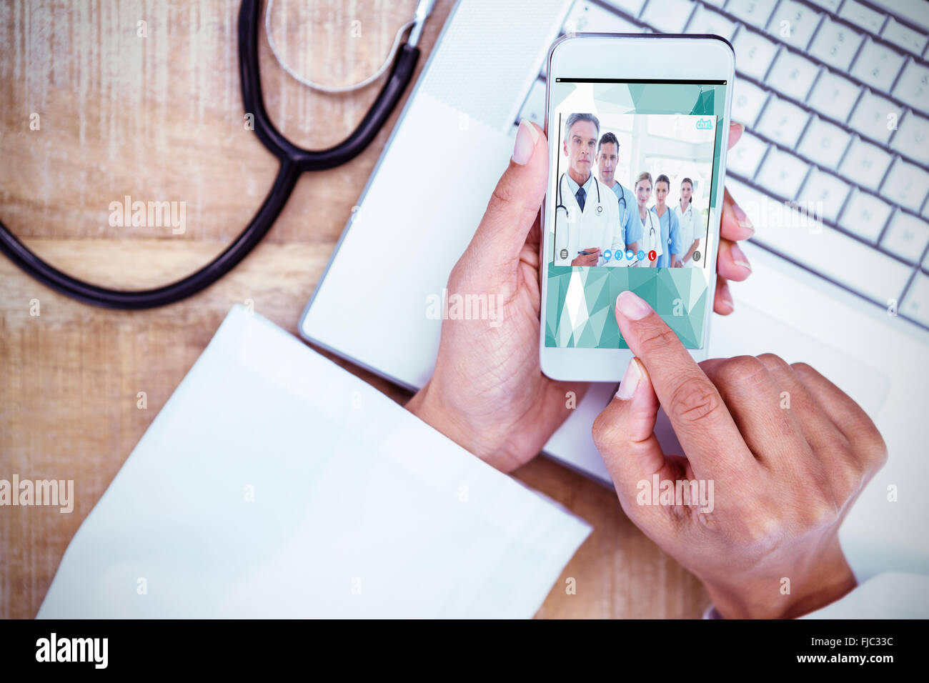 Video chat beautiful woman close hi-res stock photography and images ...