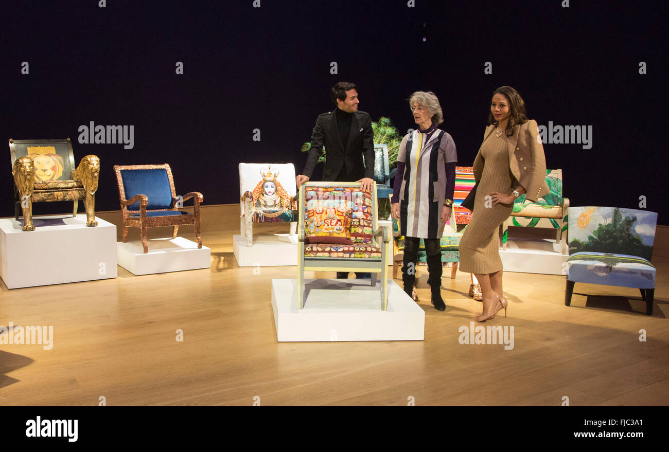 Maureen lipman chair designed auctioned by bonhams hi-res stock ...