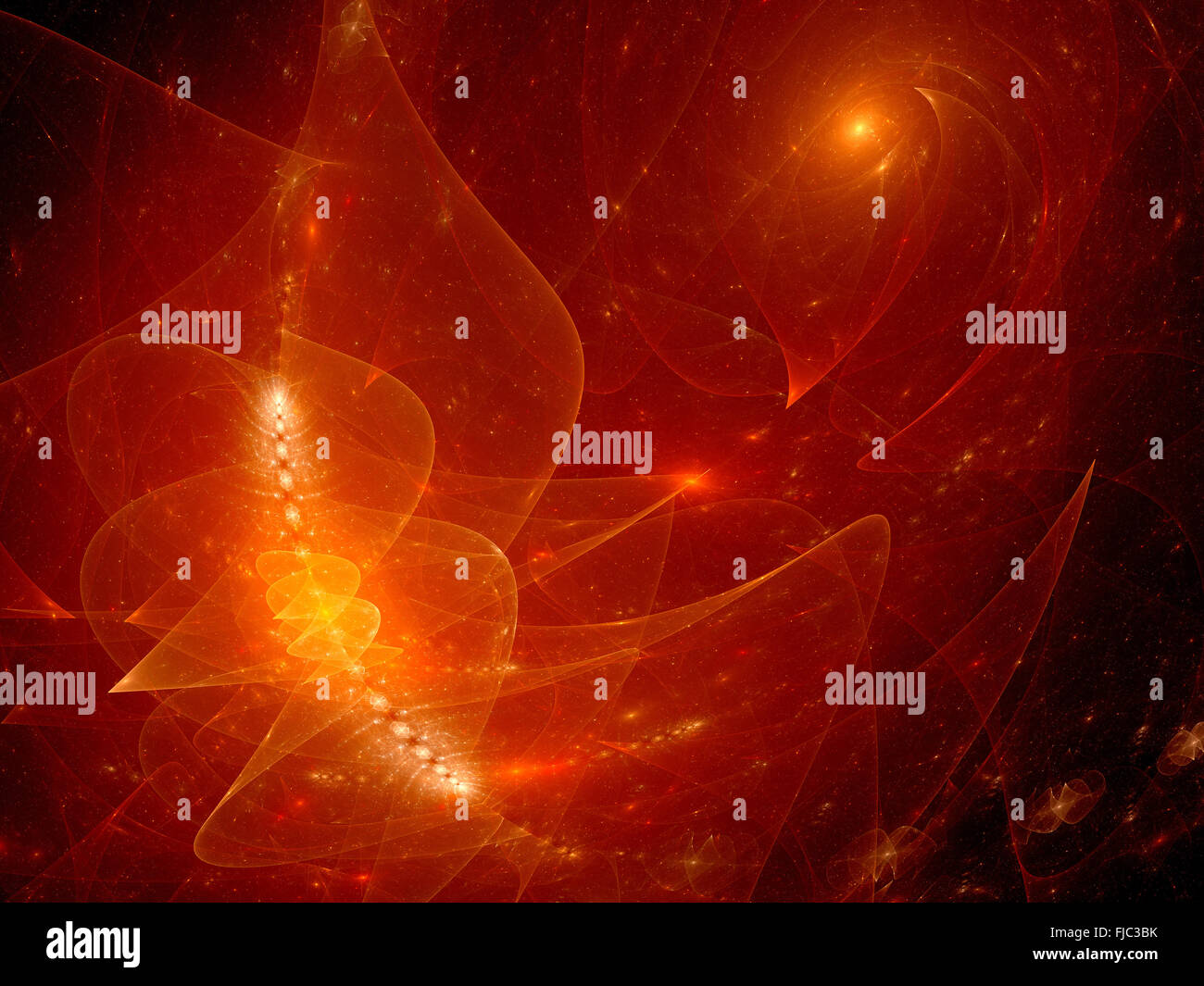 Pulsing plasma in space, computer generated abstract background Stock ...