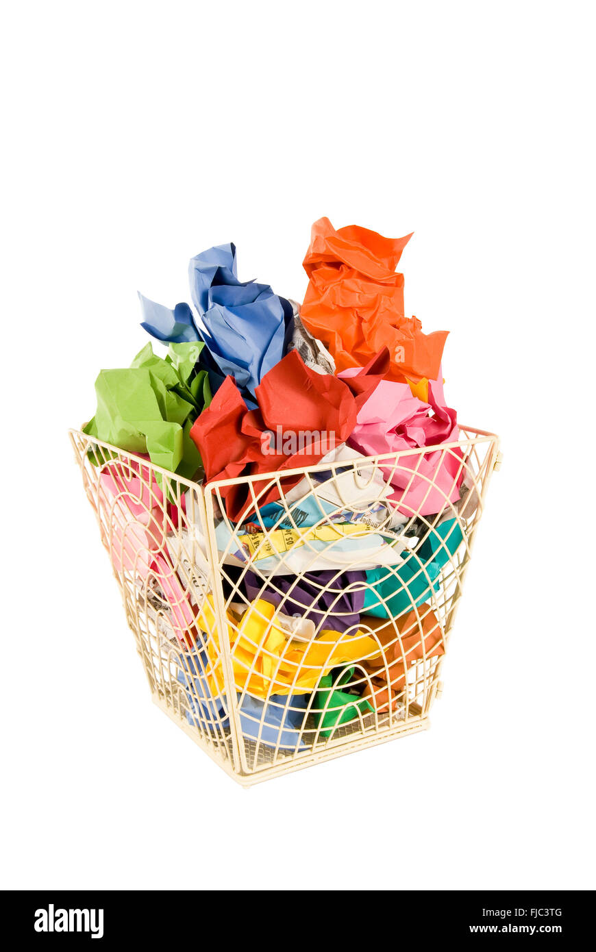 Blue trash can white Cut Out Stock Images & Pictures - Alamy