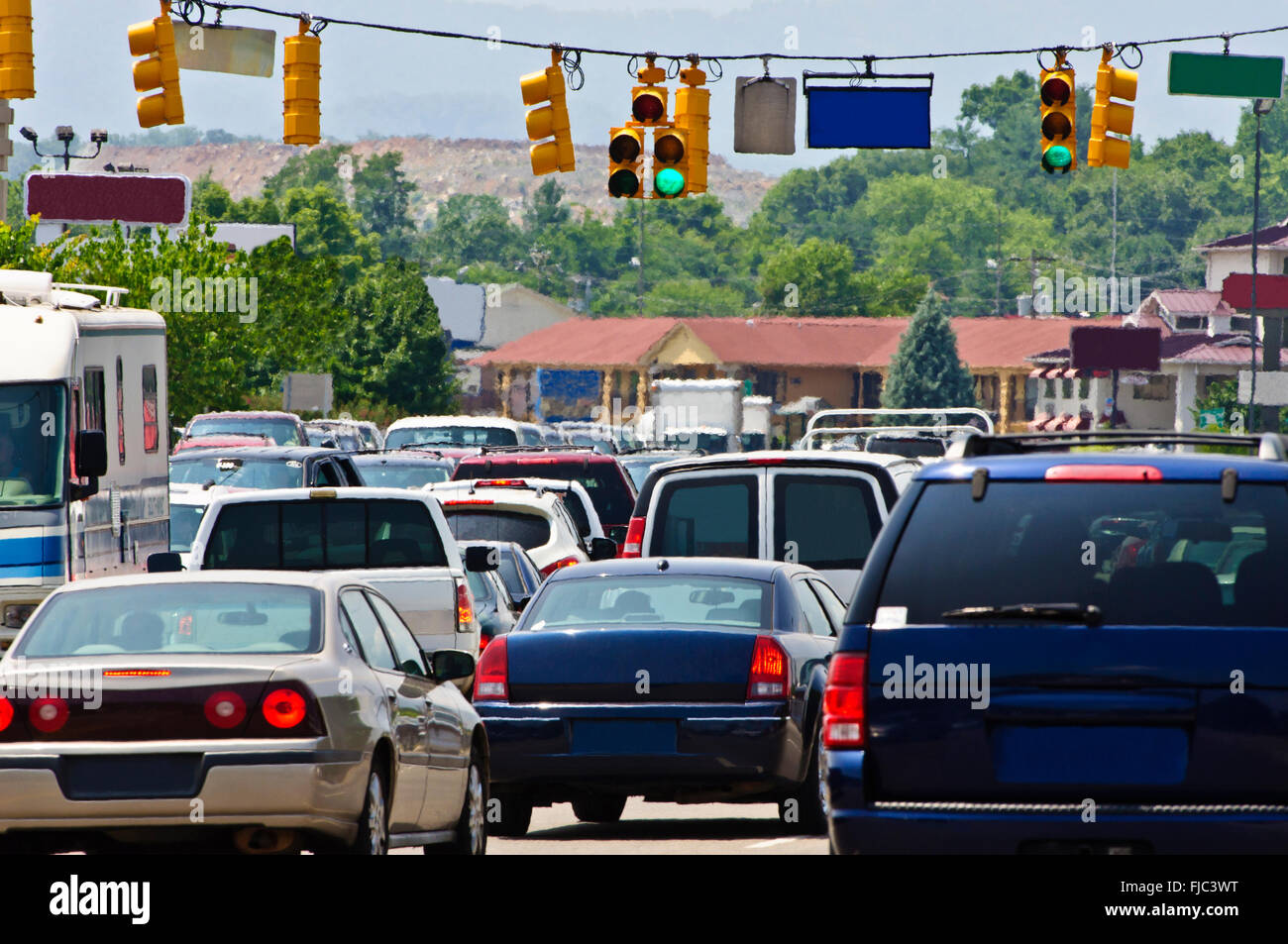 Dense traffic transport hi-res stock photography and images - Alamy