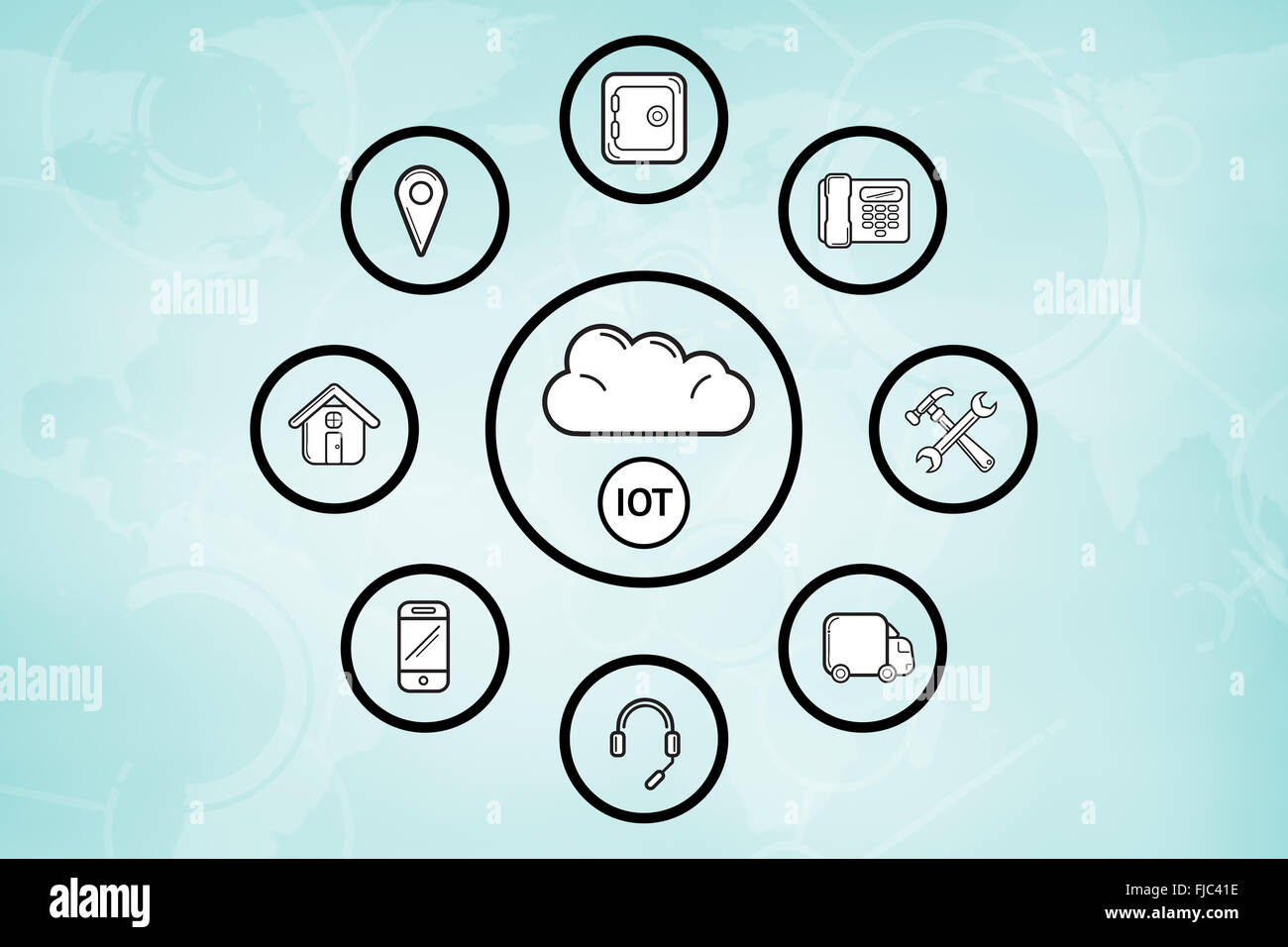 Composite image of internet of things Stock Photo - Alamy