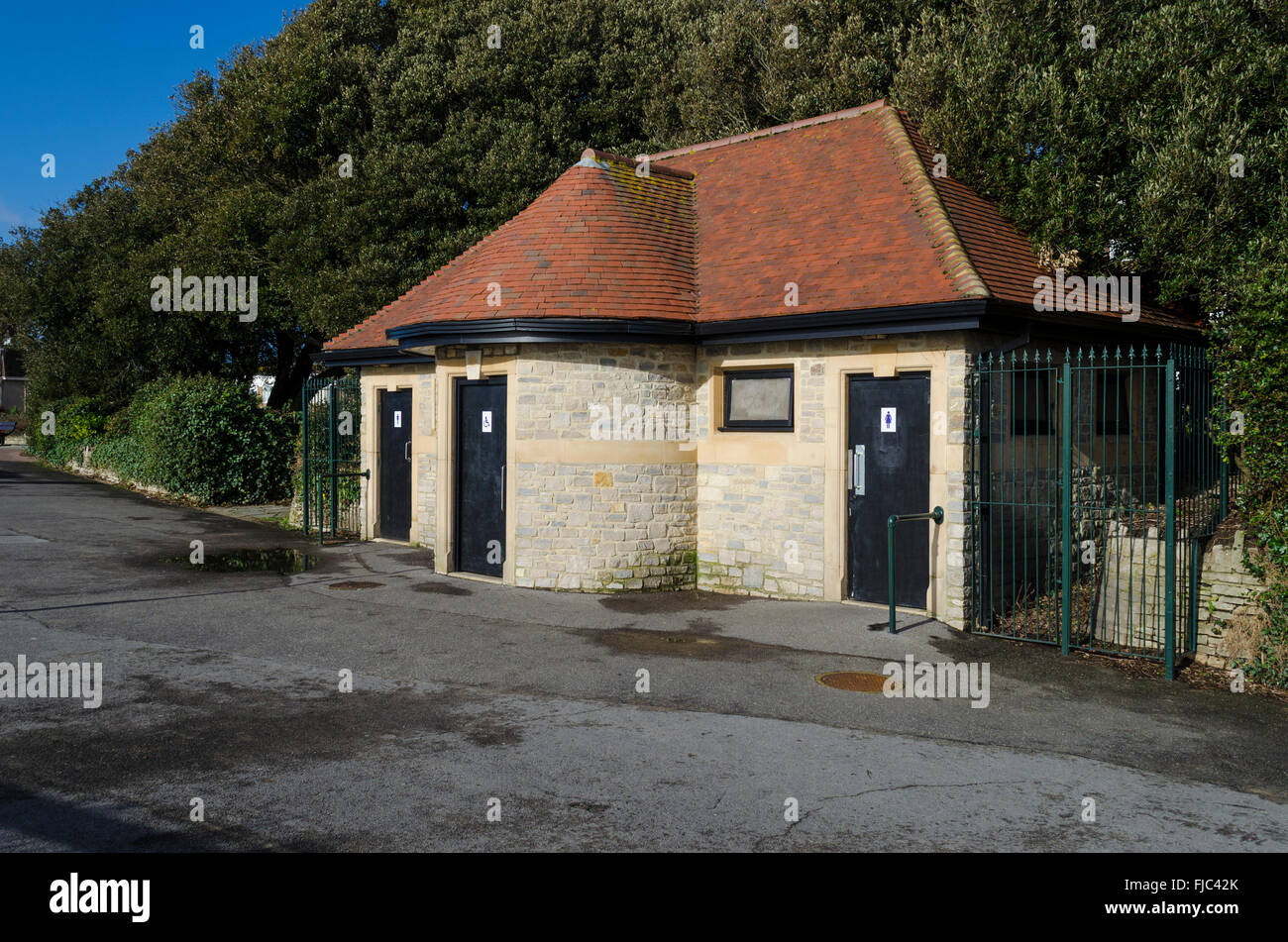 Public toilet block Stock Photo - Alamy