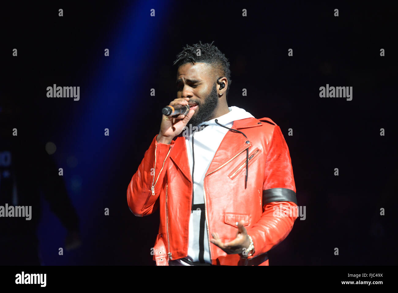 San Antonio, Texas, USA. 17th Feb, 2016. Entertainer JASON DERULO ...