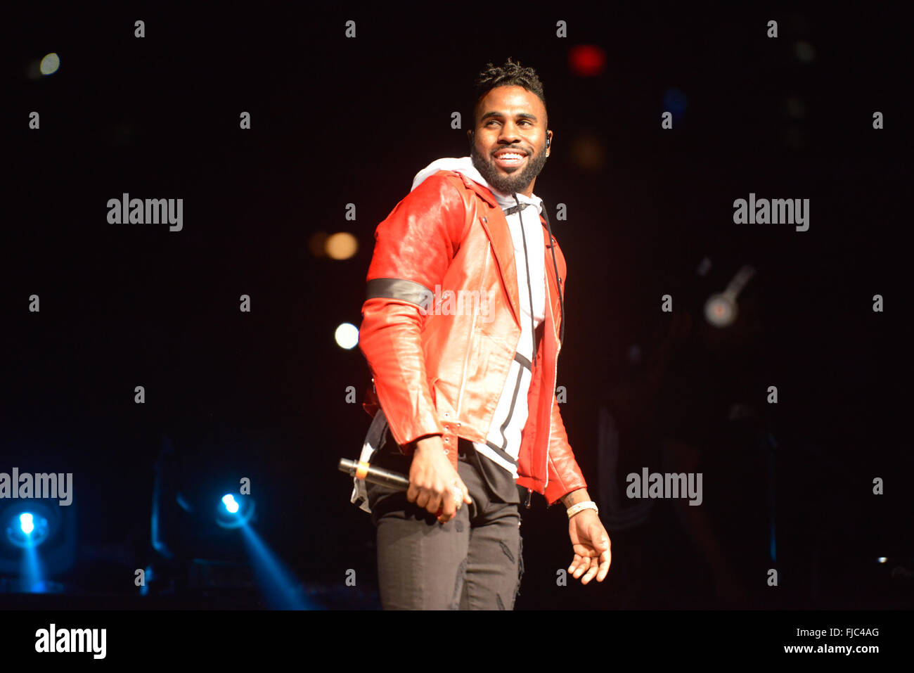 San Antonio, Texas, USA. 17th Feb, 2016. Entertainer JASON DERULO ...